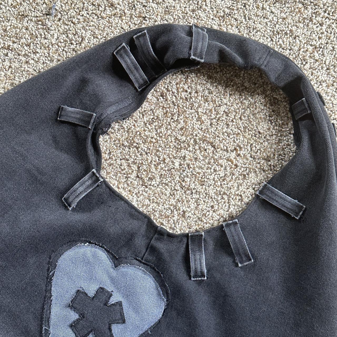 Custom made baggy denim hobo tote bag Personal... - Depop