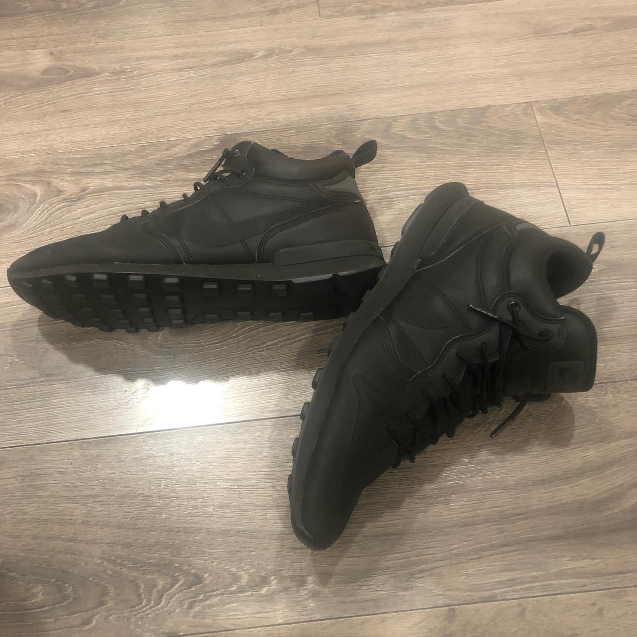 Nike utility black on black sneakers Men’s 13 Good... - Depop