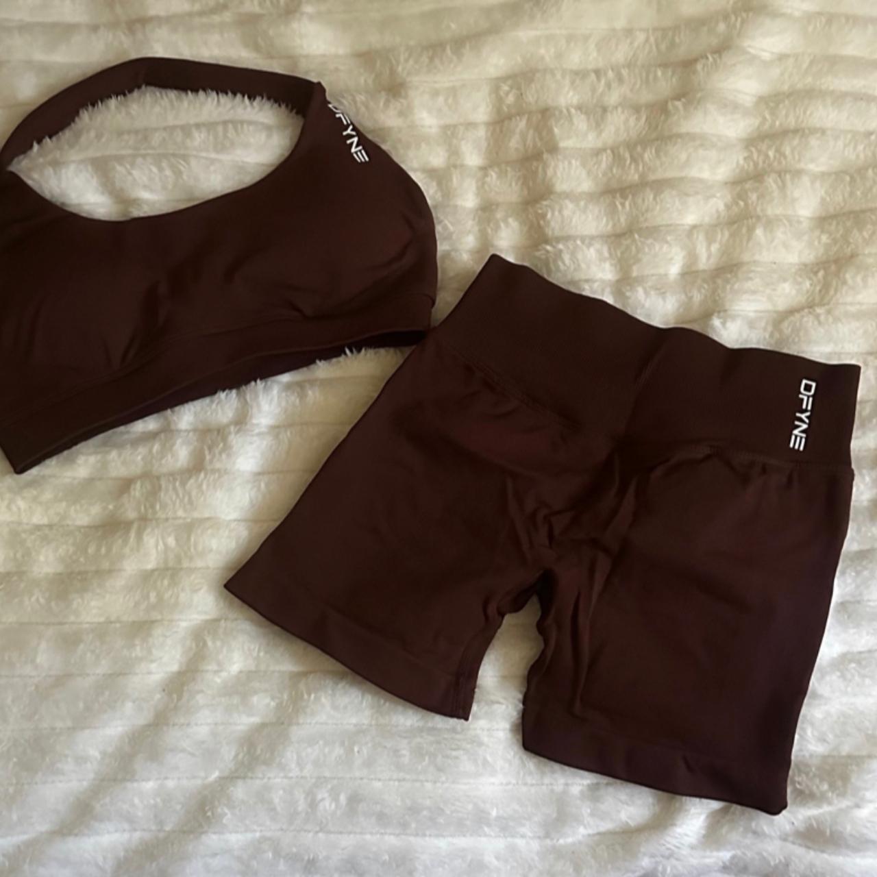 Dfyne set Top is an S Shorts are XS Not selling... | Depop