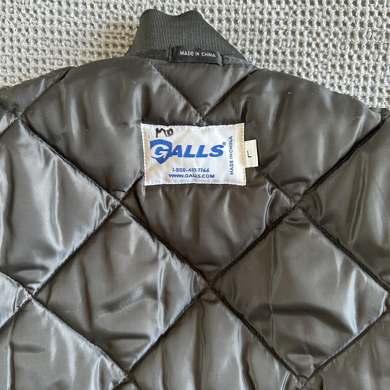Galls Green Military Bomber Jacket Quilted bomber... - Depop