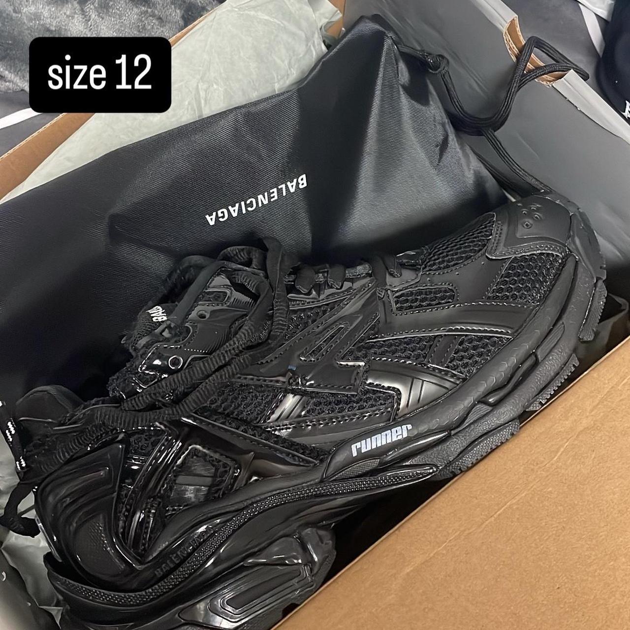 All black balenciaga runners - Depop
