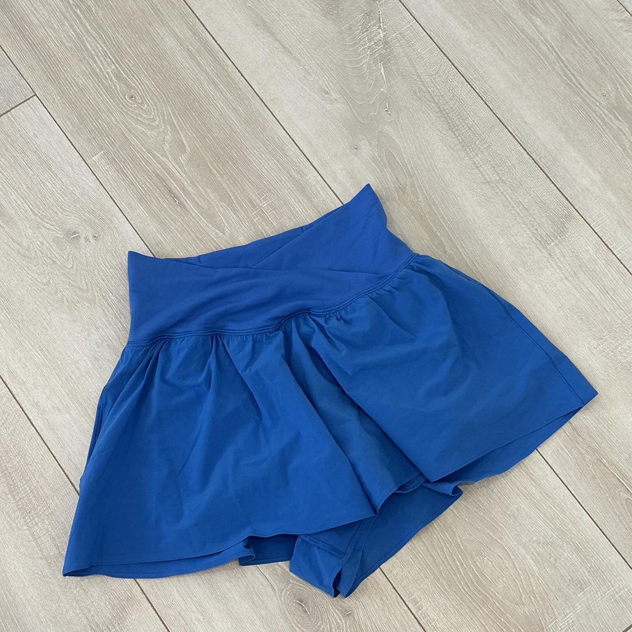 Blue offline crossover shorts - Depop