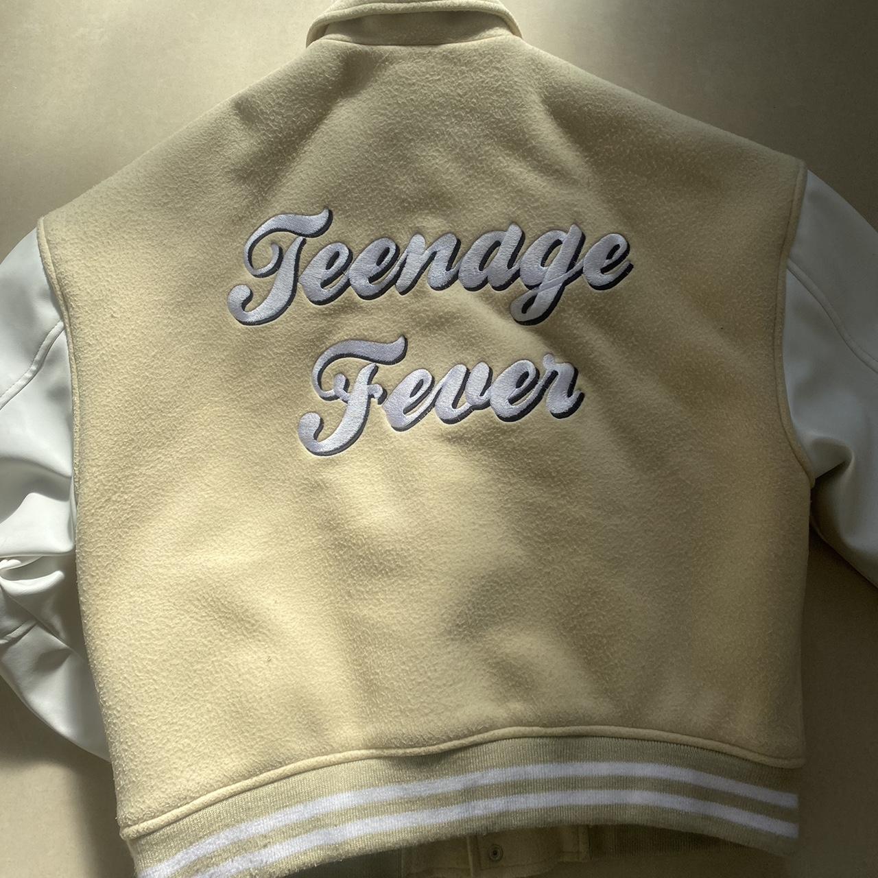 545 Varsity Jacket - Cream/White Size XL - However,... - Depop