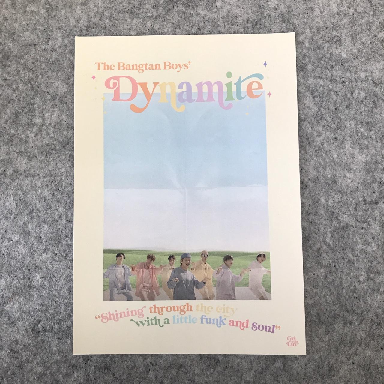 BTS DYNAMITE ART PRINT BY GRL WITH LUV please note... - Depop