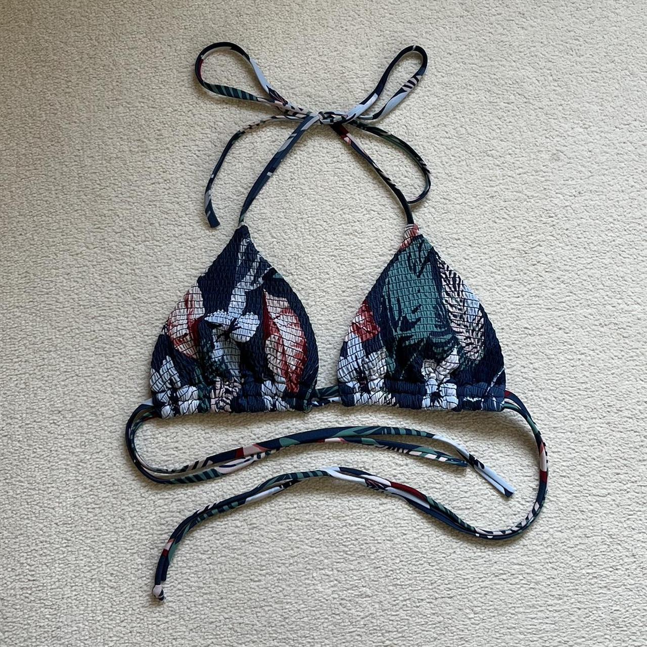 Tropical (dark blue) bikini top 👙 Shipping included :) - Depop