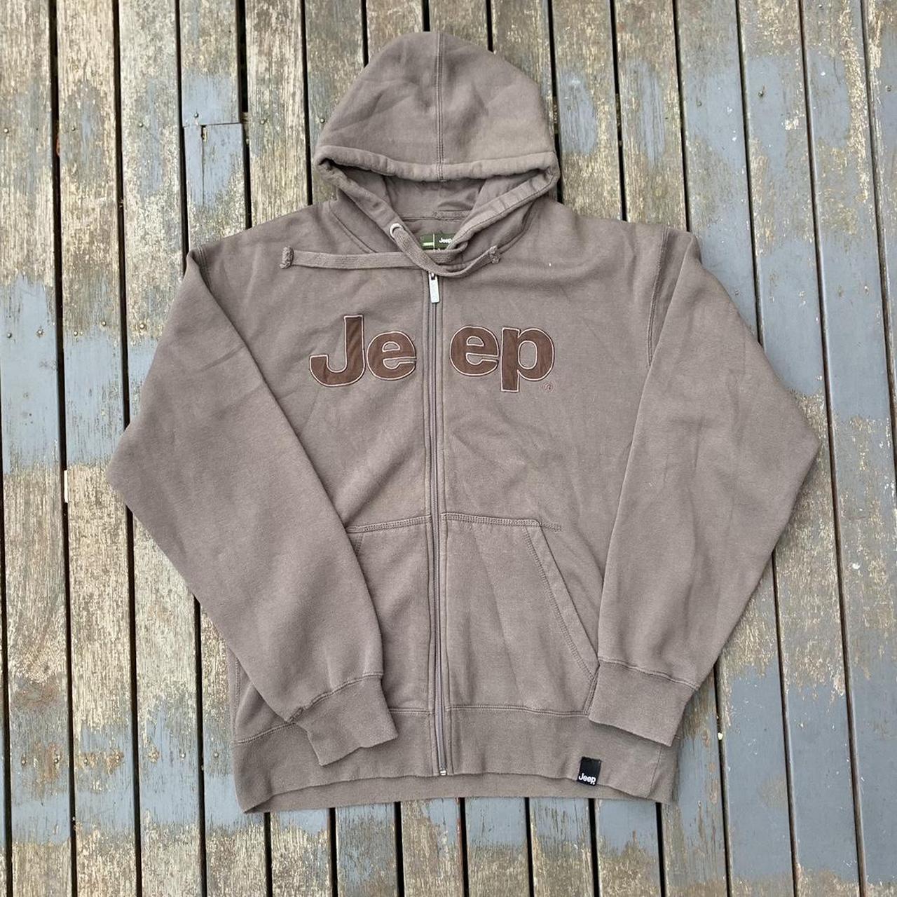 Brown Jeep zip up jacket size men’s S - prime... - Depop
