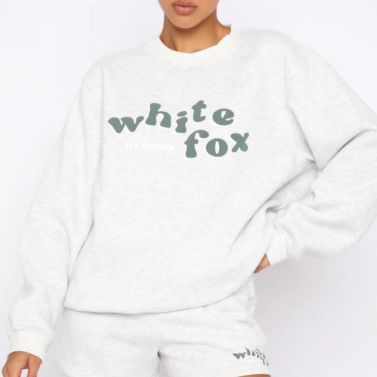 White Fox Sweater - size S/M bought for $70,... - Depop