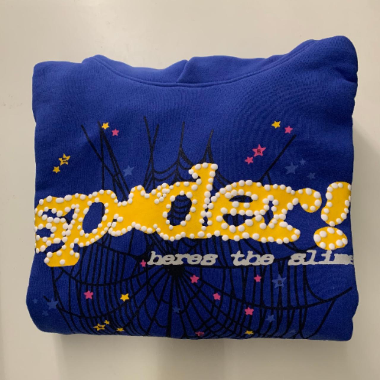 -Sp5der/Spider Worldwide TC Blue -Men’s size medium... | Depop