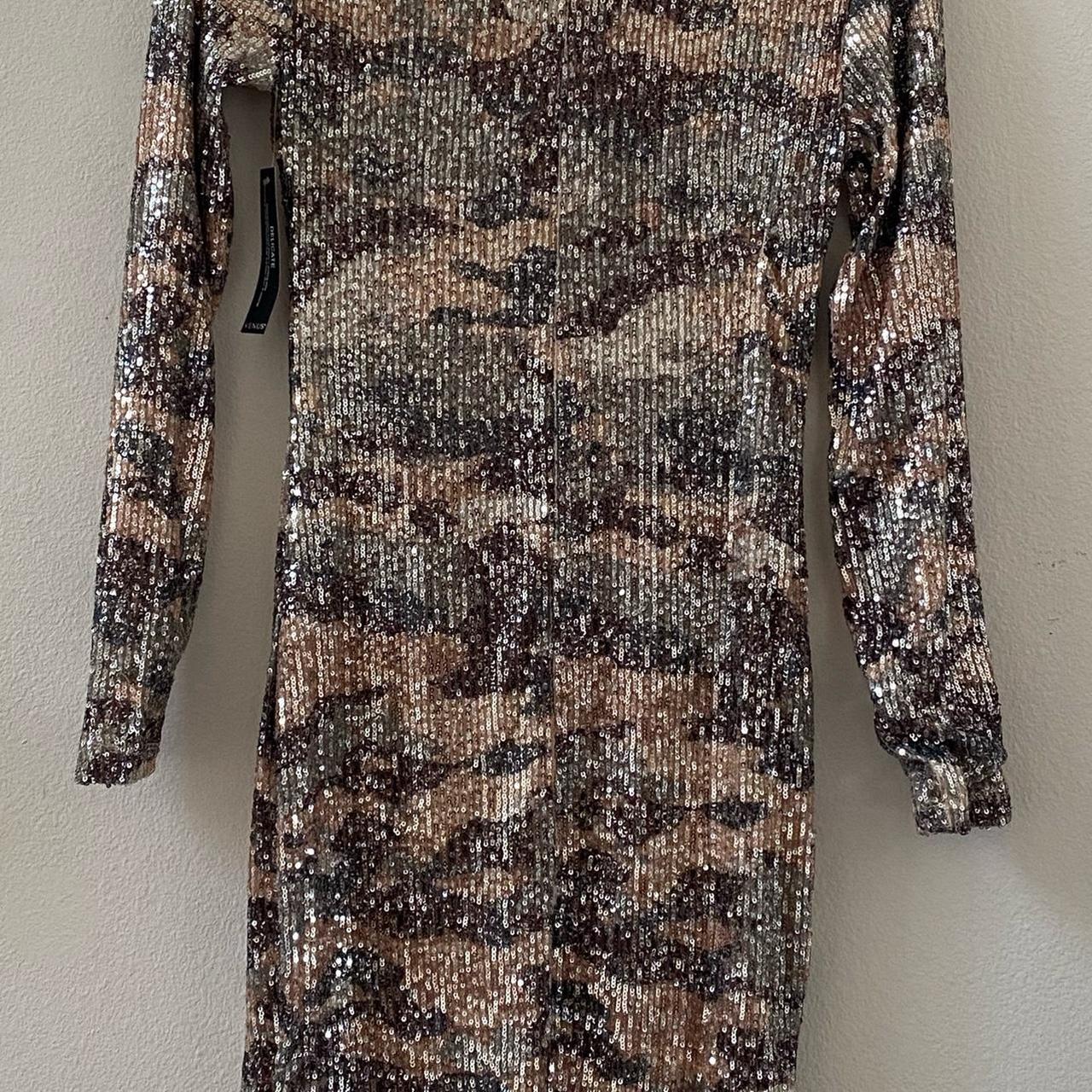 Sequin camo minidress. New with tag. | Depop