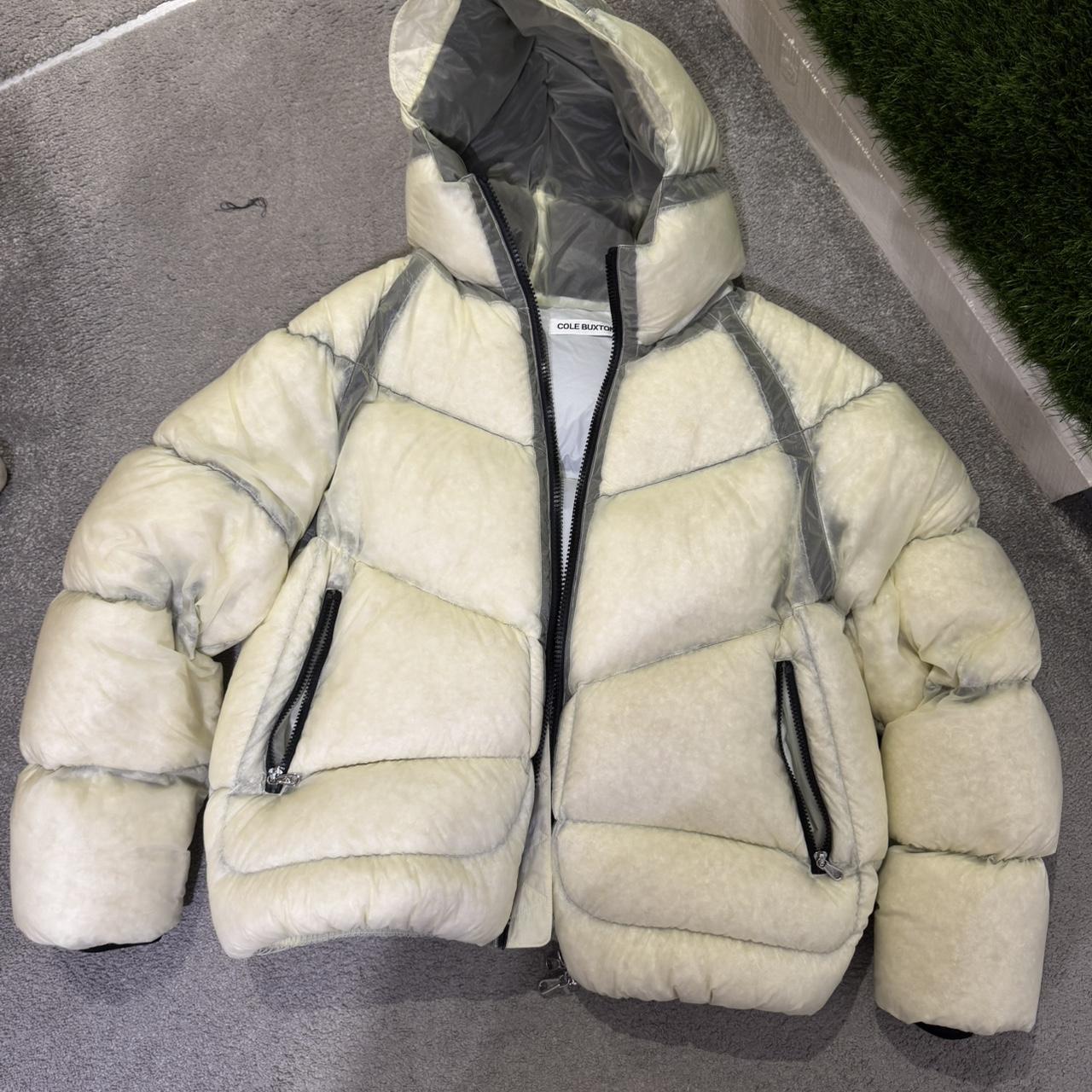 Cole Buxton see through translucent puffer jacket in... - Depop