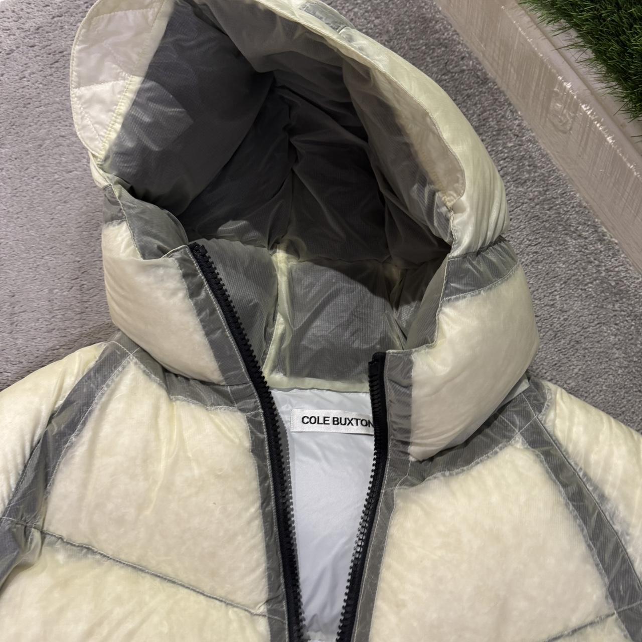 Cole Buxton see through translucent puffer jacket in... - Depop