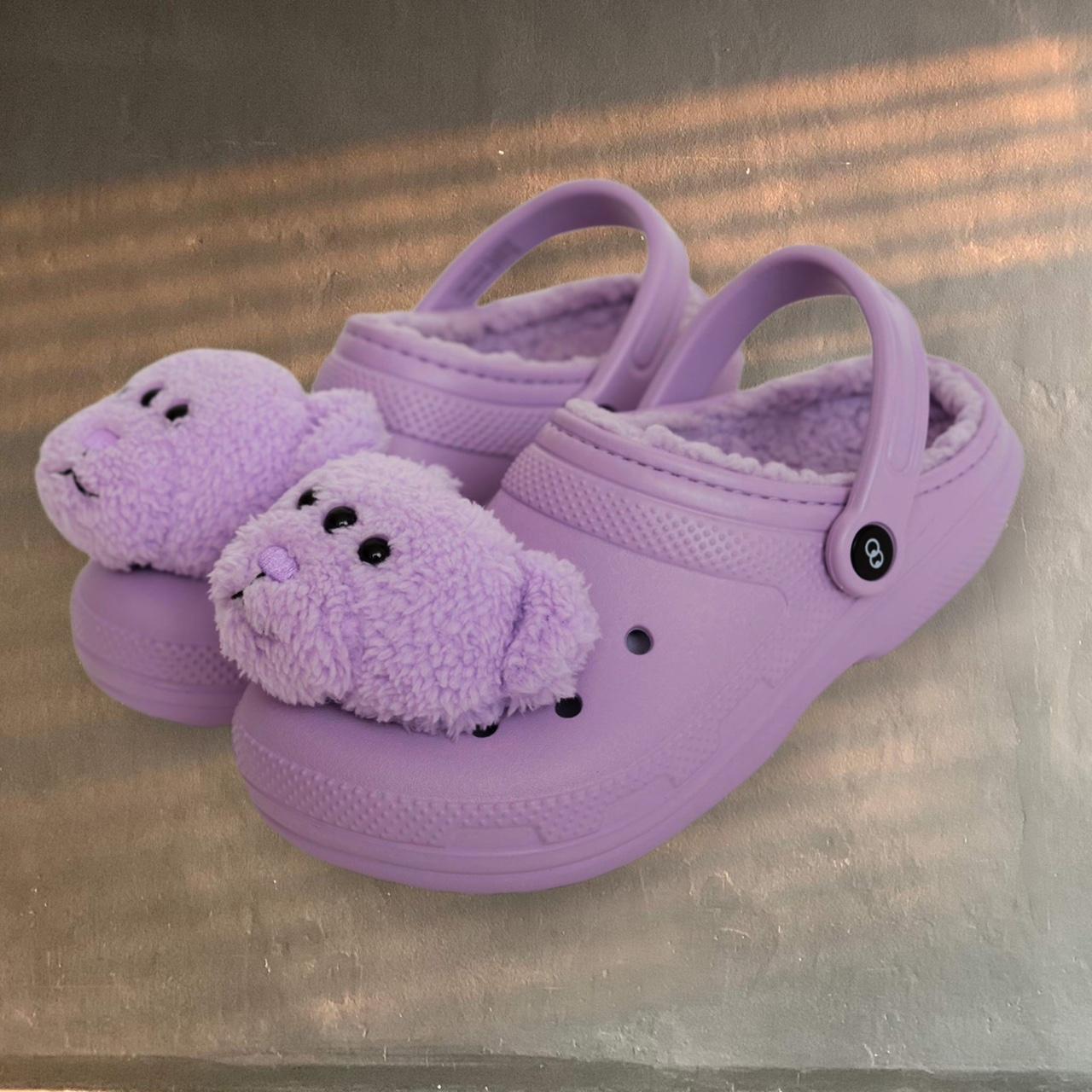 Lazy Oaf X Crocs Three-Eyed Teddy Lined Clog... - Depop