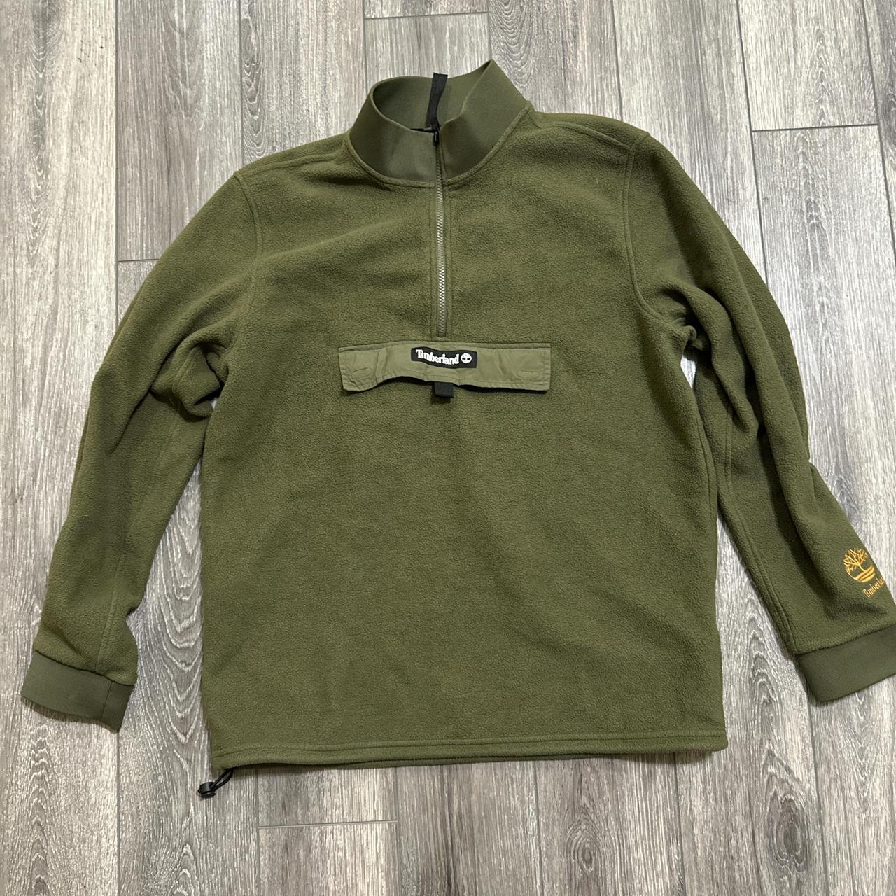 Timberland quarter zip with front kangaroo pocket‼️ - Depop