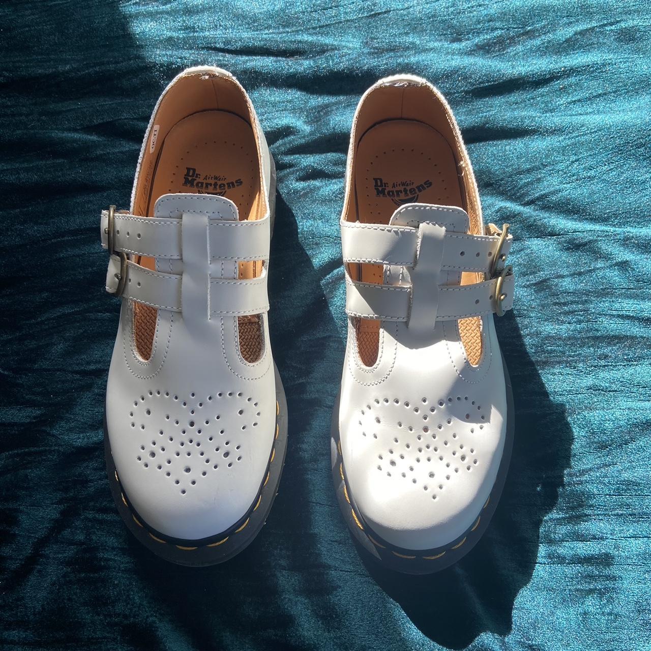 White Doc Marten mary Janes Size 6, I normally wear... - Depop