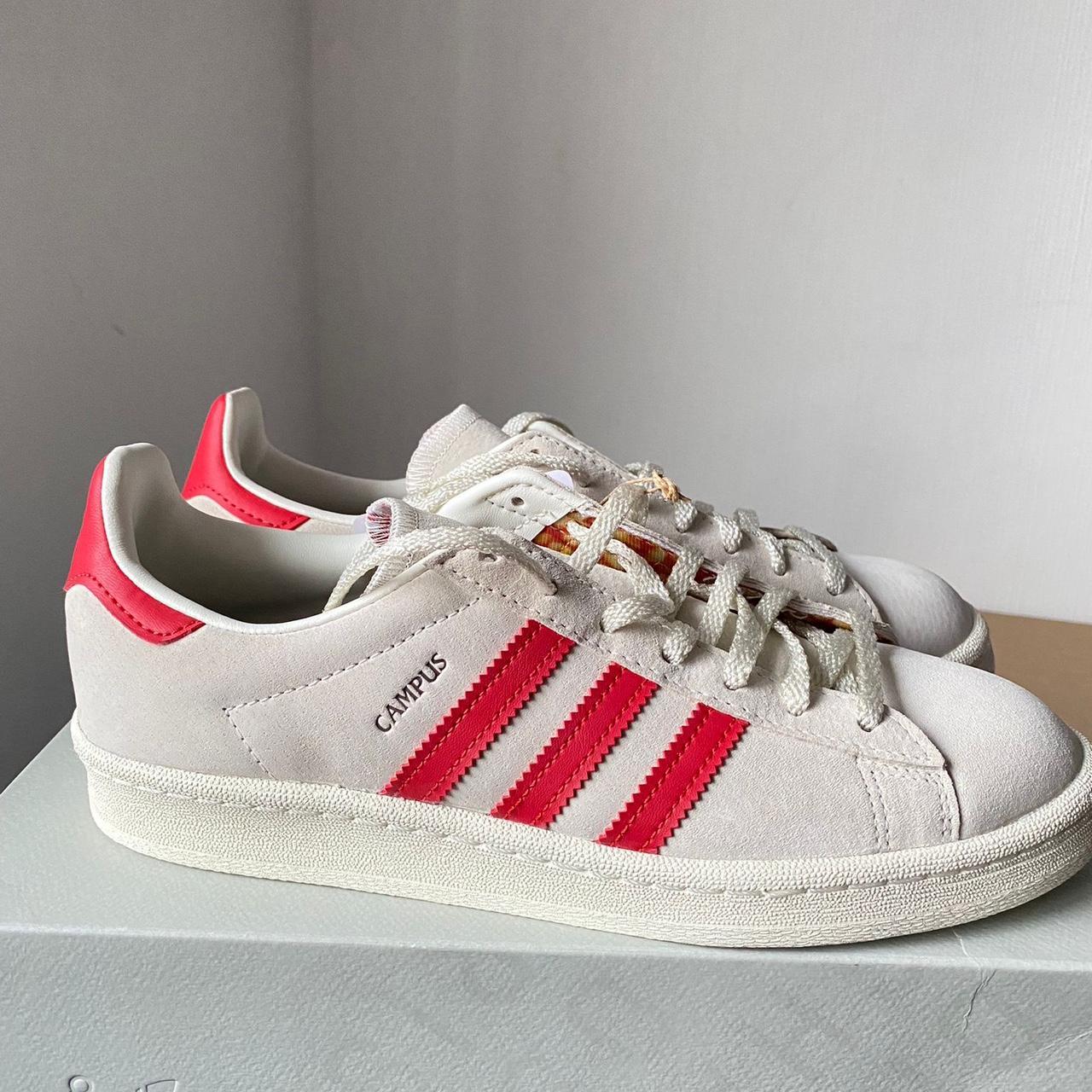 Adidas Campus 80s Off White Collegiate Red. BNIB... - Depop