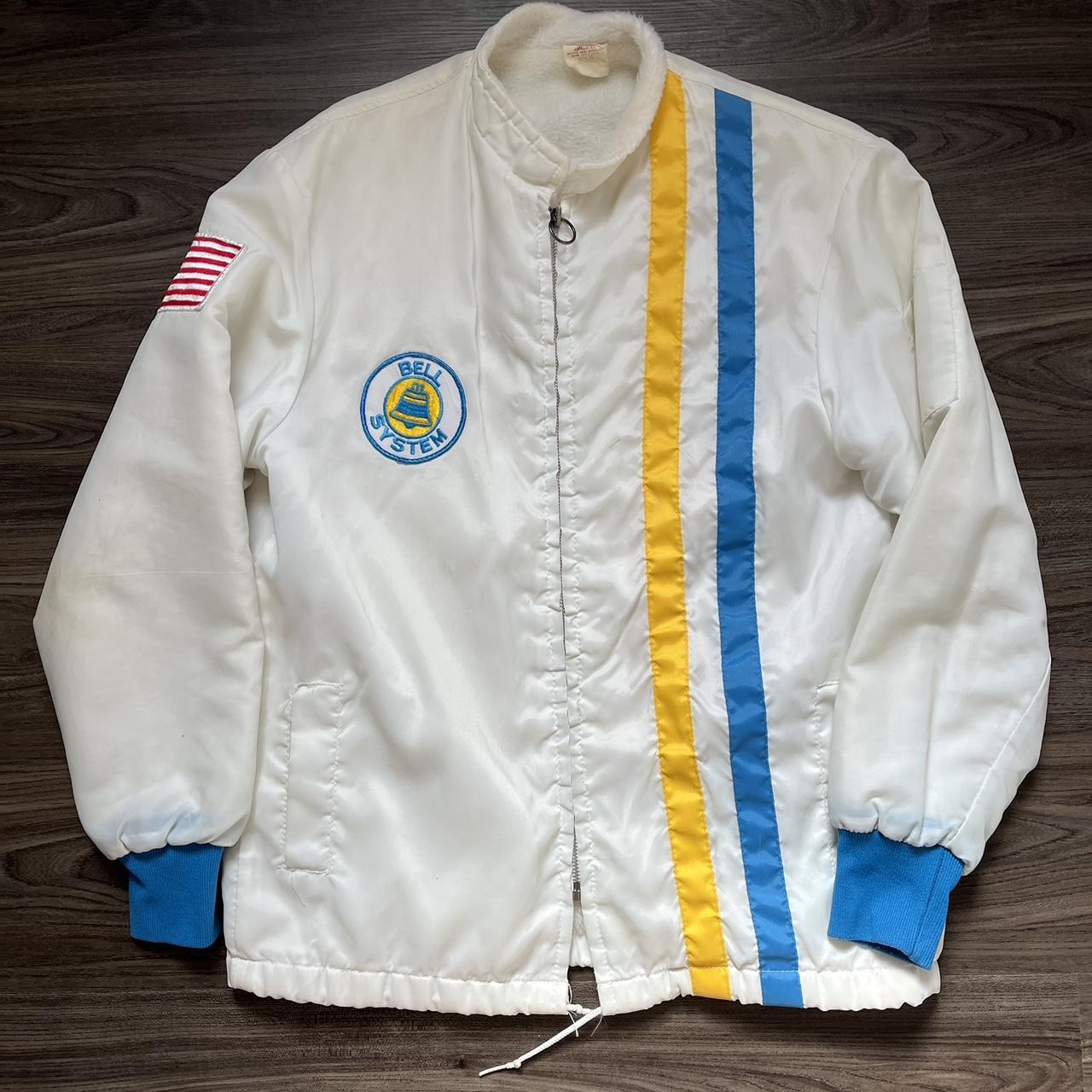 Vintage 70s Fits men M/L Nylon Racing Jacket... - Depop