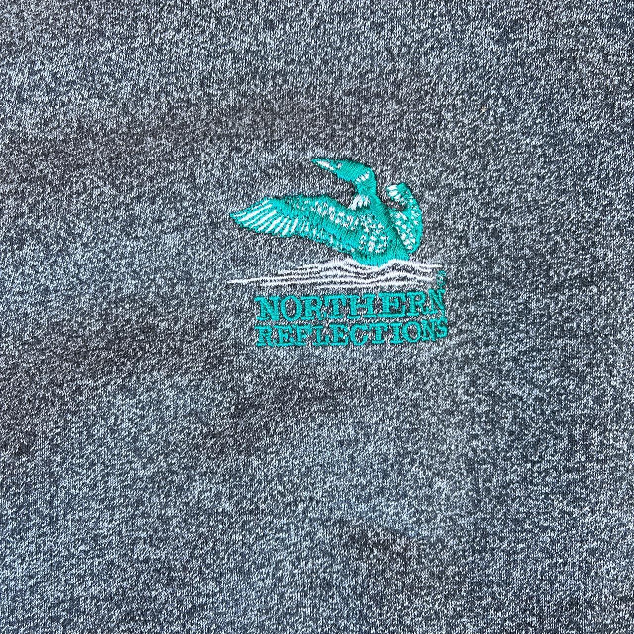 VTG NORTHERN REFLECTIONS CREW NECK GREY TAGGED... - Depop