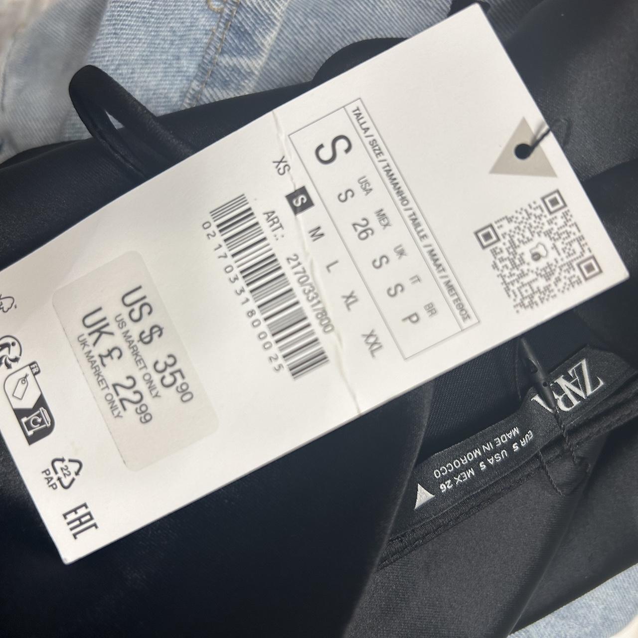 Brand new black Zara bow tie top - Depop