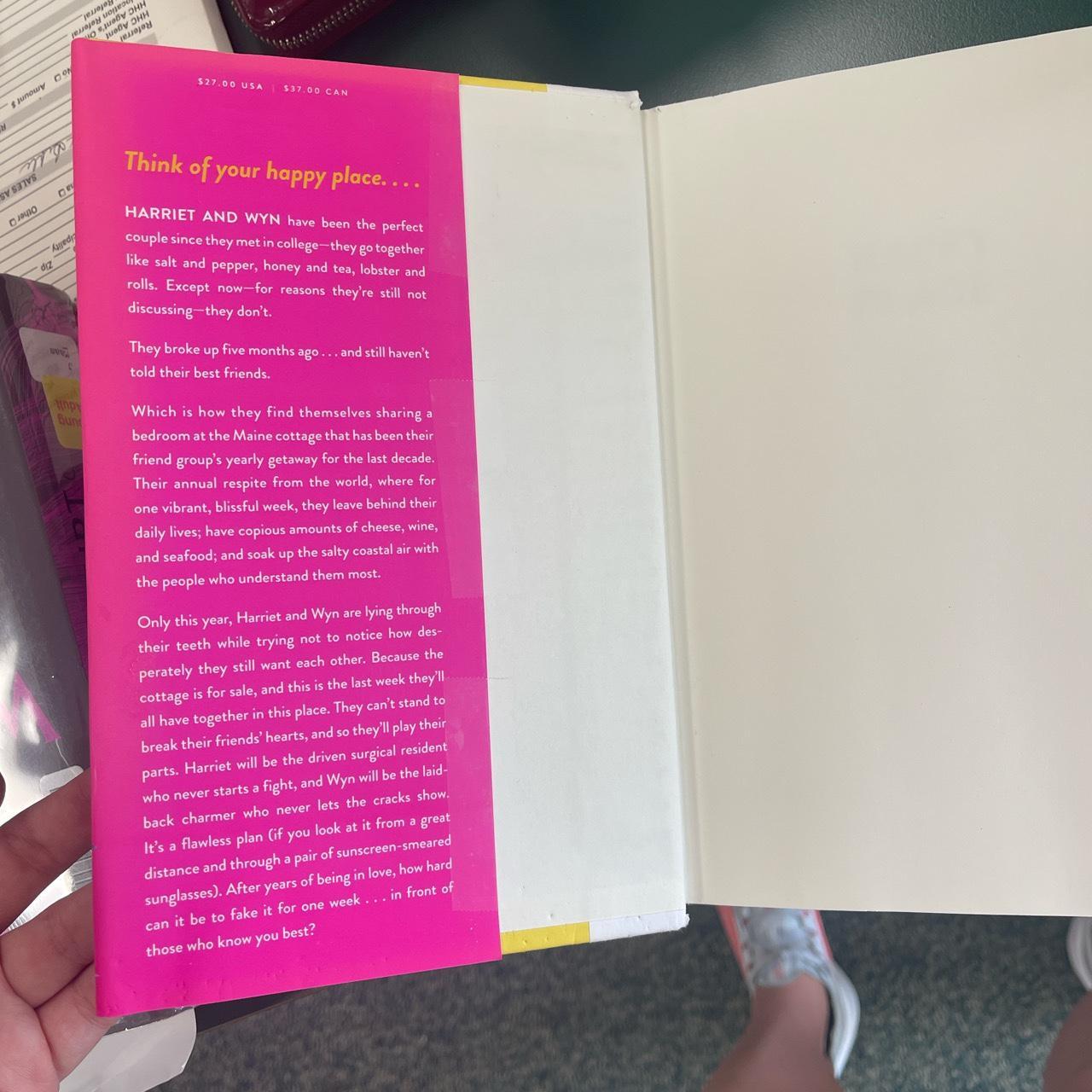 Happy Place By:Emily Henry Book was chewed on the... - Depop