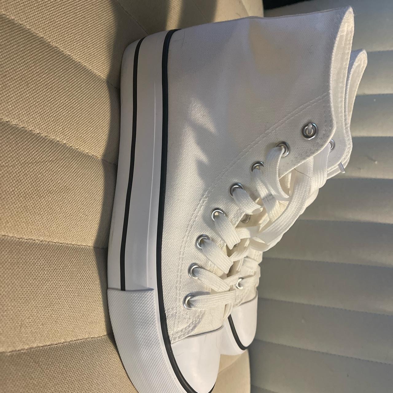 Amazon style converse platform shoes Only worn once... - Depop
