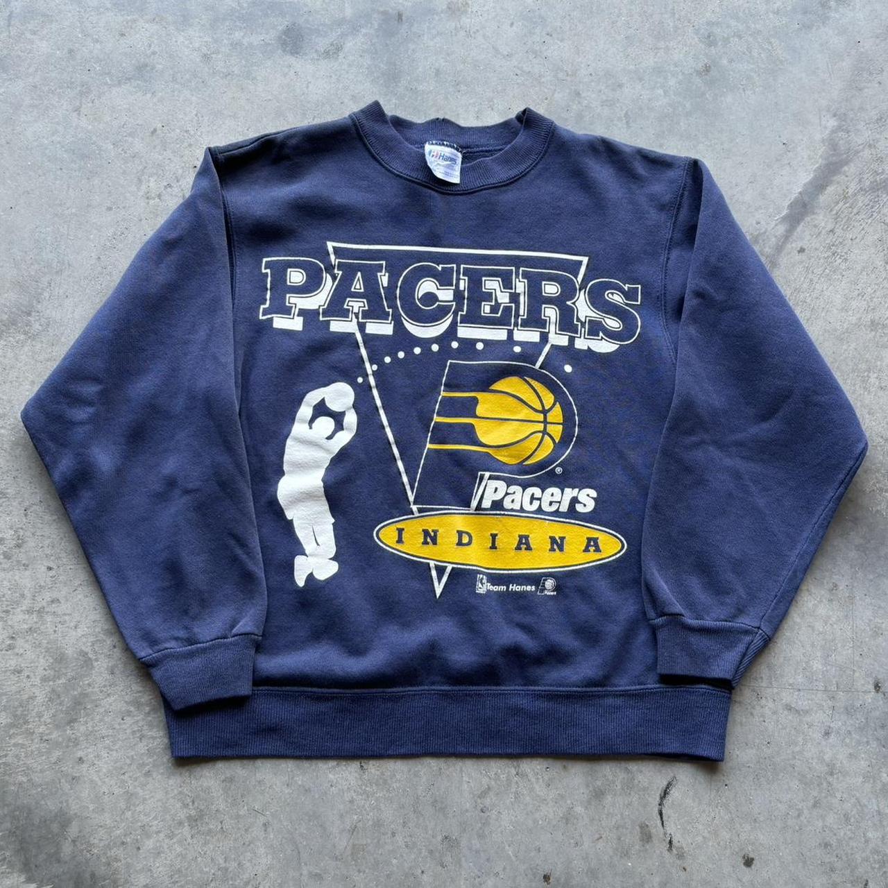 Vintage 80s/90s NBA Indiana Pacers Sweatshirt Size... - Depop