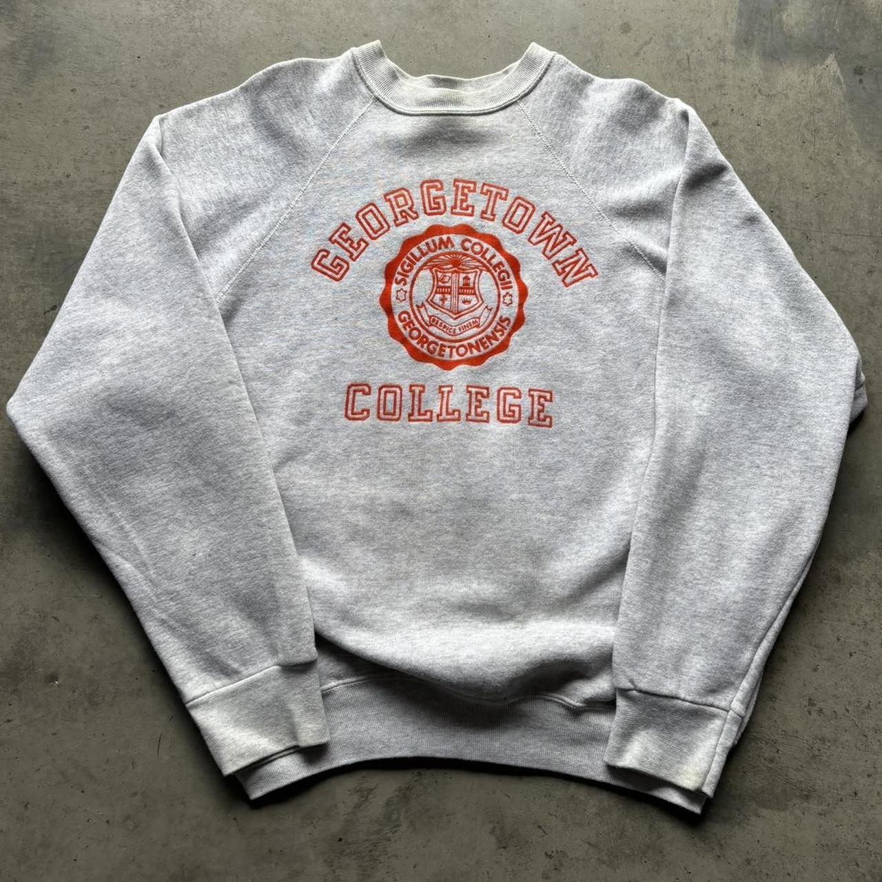 Vintage 90s Georgetown College Sweatshirt Size... - Depop