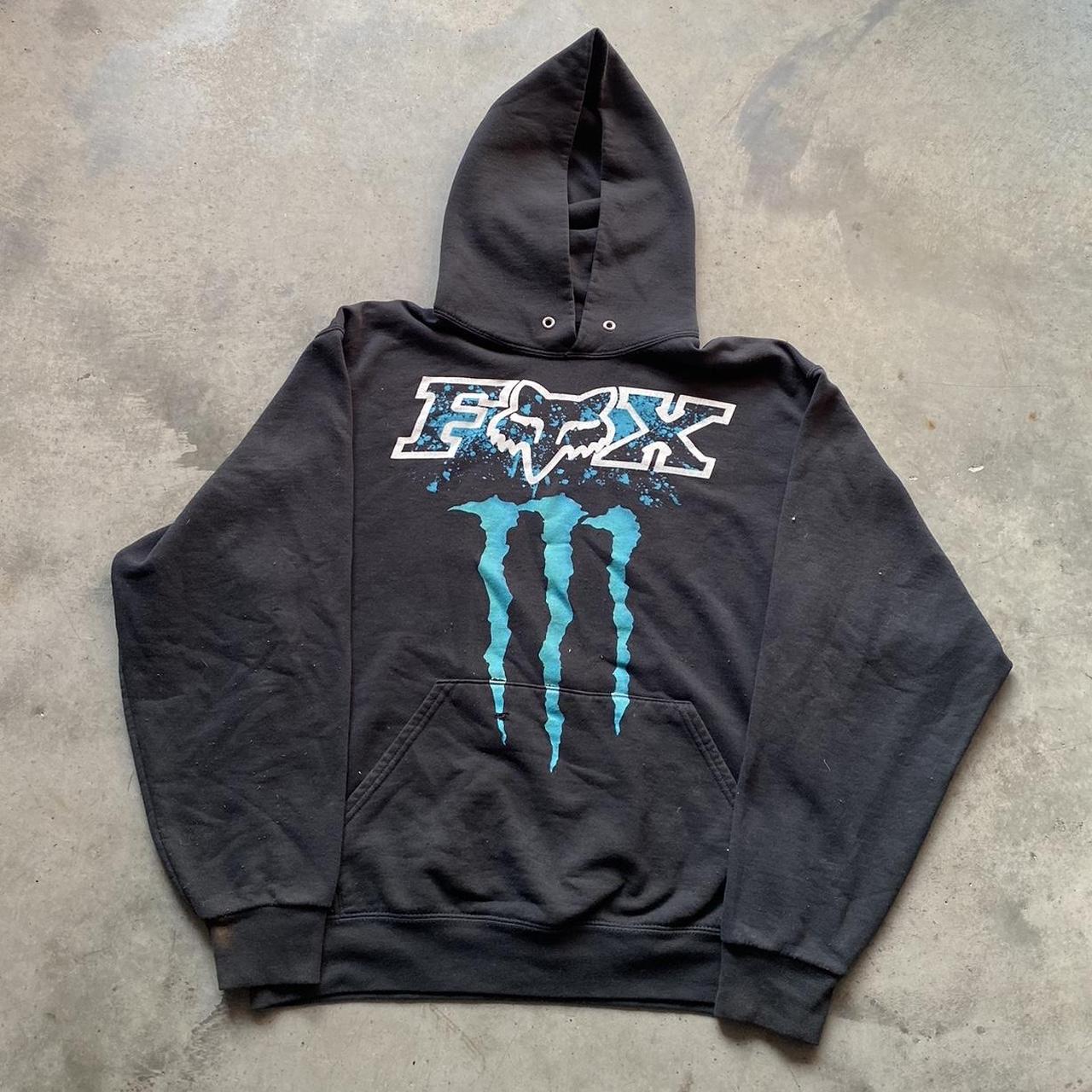 Vintage Y2K Fox Racing Monster Skater Grunge Style... - Depop