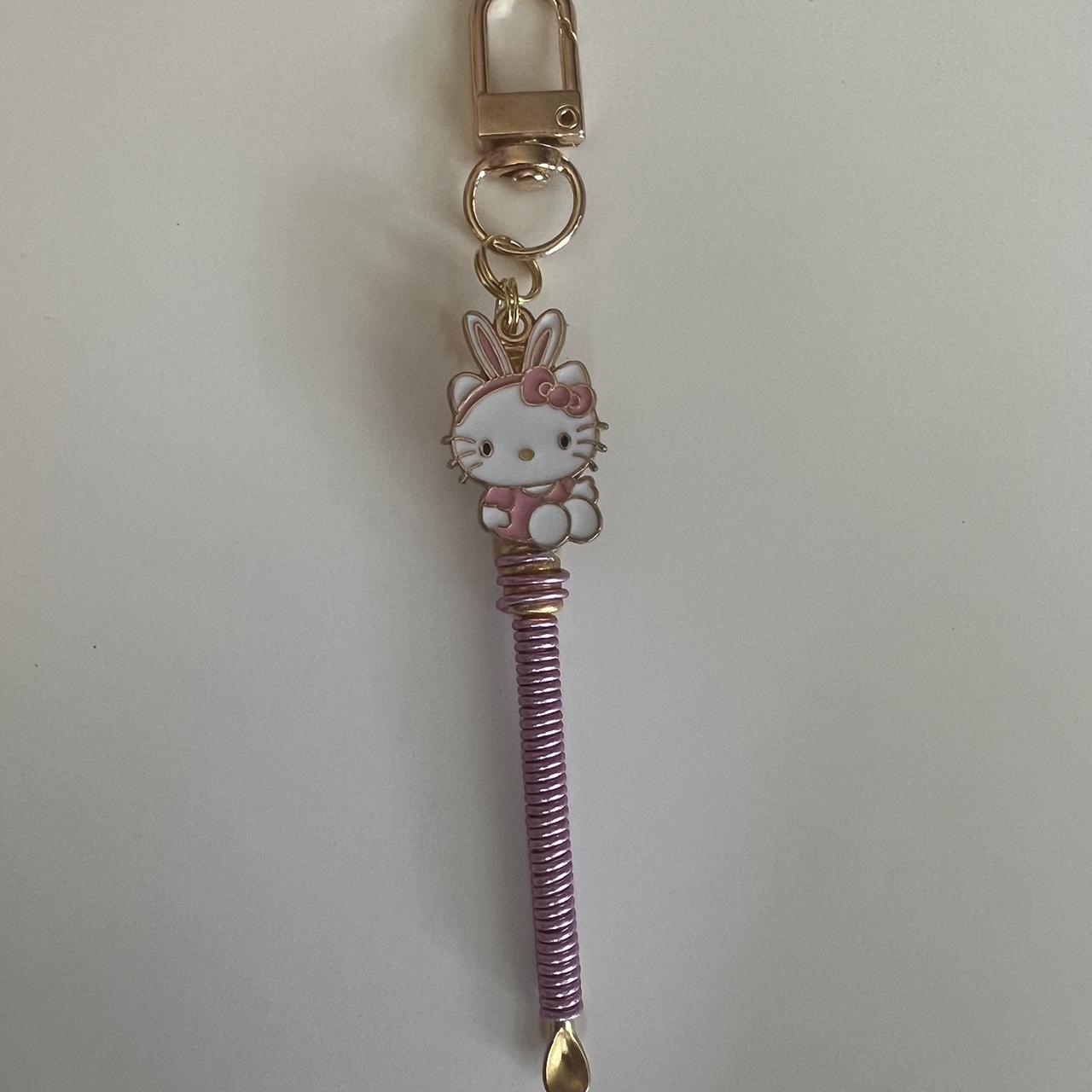 Hello Kitty spoon keychain —> handmade —> metal... - Depop
