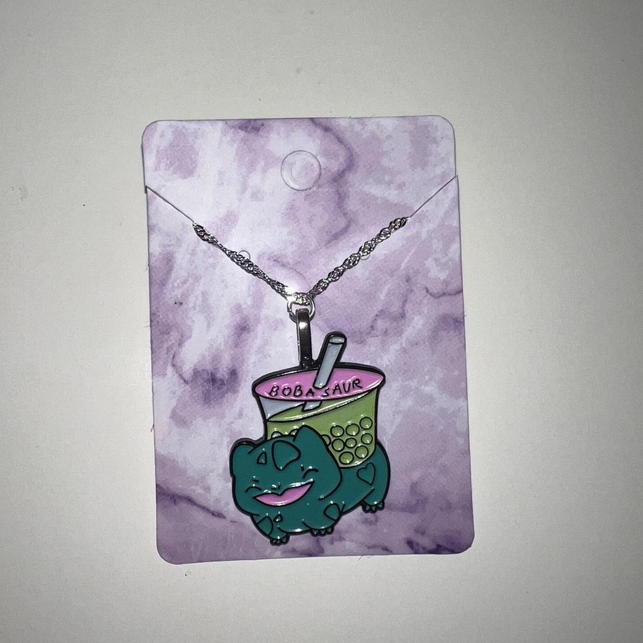 Bobasaur Necklace (bulbasaur) —> handmade —>... - Depop