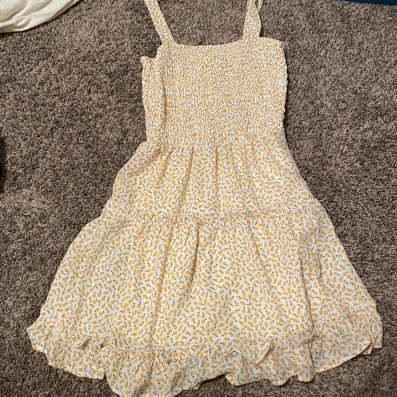 XS Sienna Sky orange poppy dress - Depop