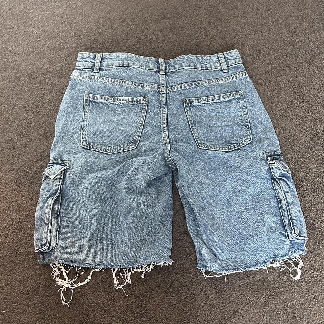 Supre cargo denim jorts size 8 only worn once super... - Depop