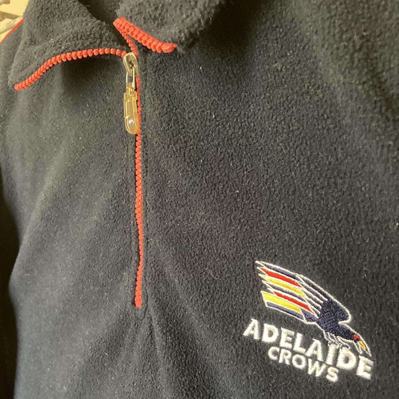 Early 2000s retro Adelaide crows afl fleece jumper... - Depop
