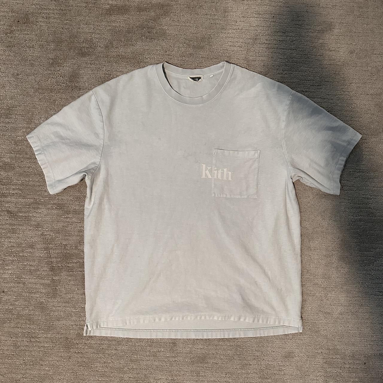 Kith Quinn tee light indigo - Depop