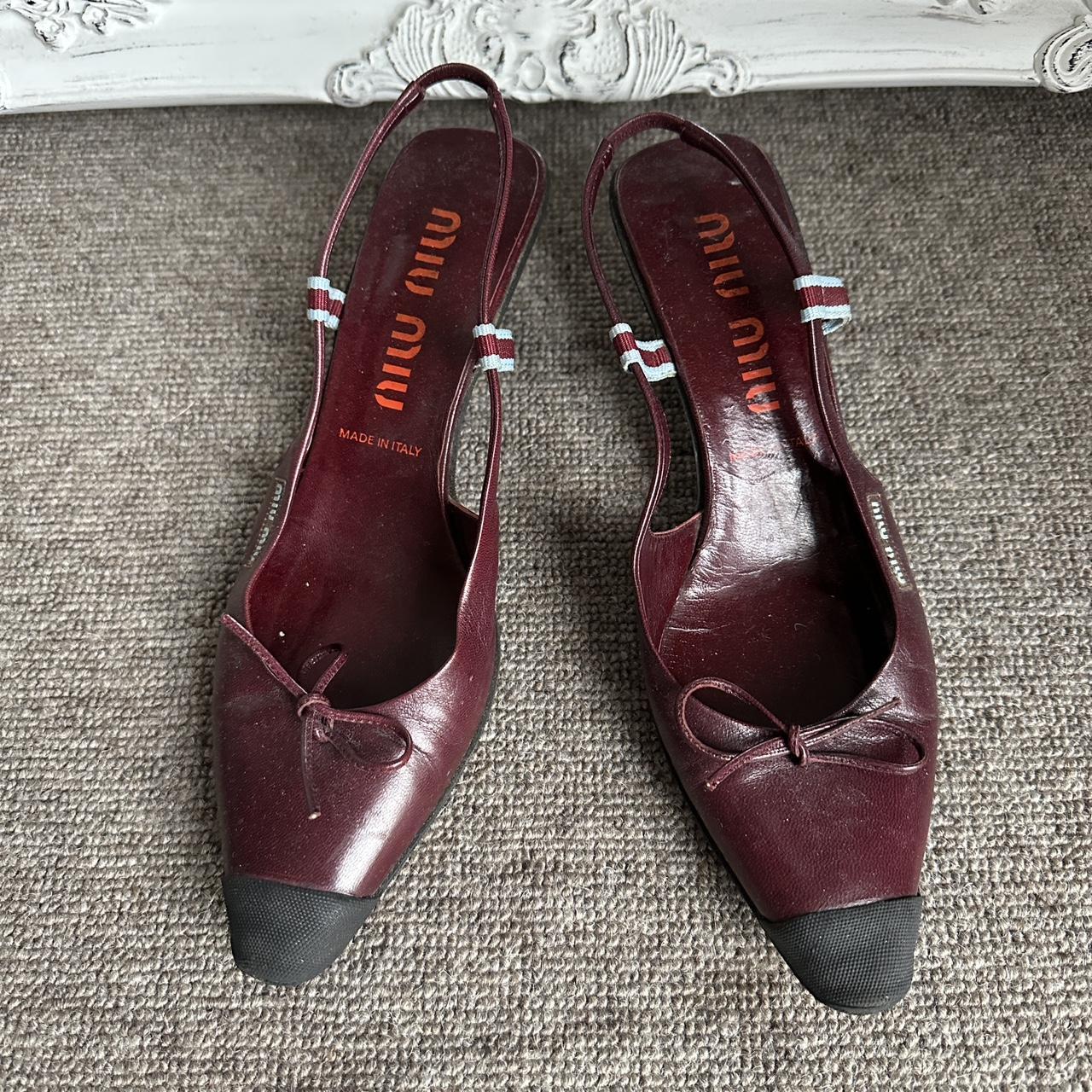 Miu Miu size 38 90s vintage kitten heels No major... - Depop