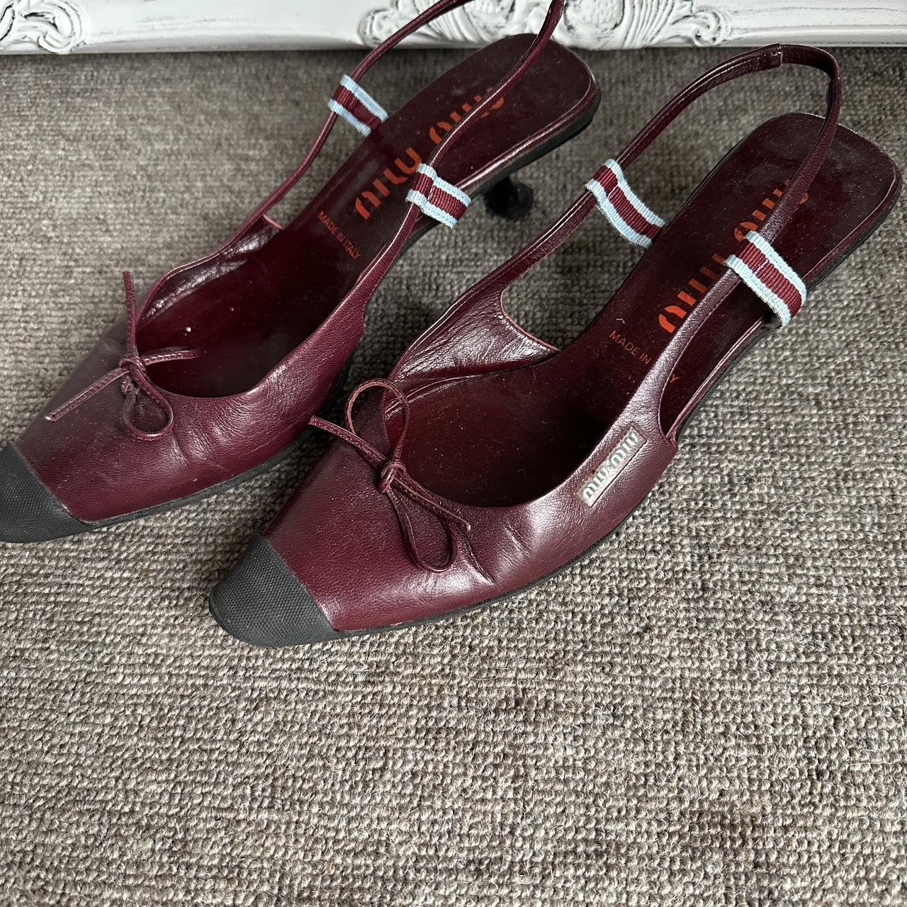 Miu Miu size 38 90s vintage kitten heels No major... - Depop