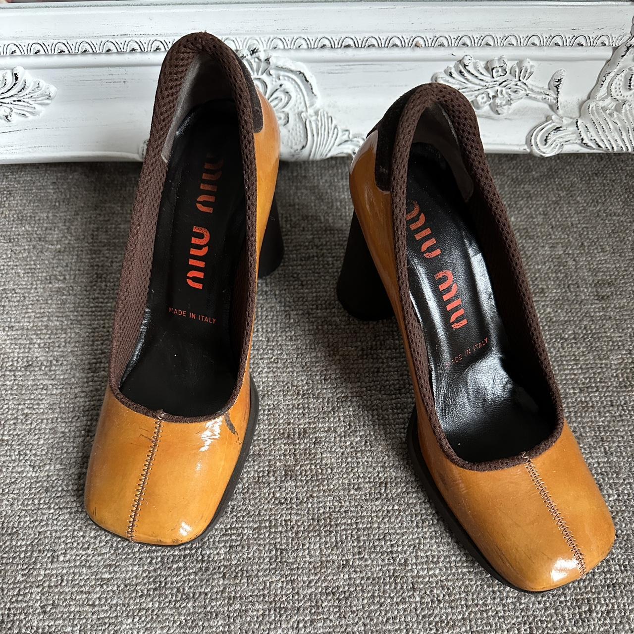 MIU MIU 90s vintage heels, perfect for autumn winter... - Depop