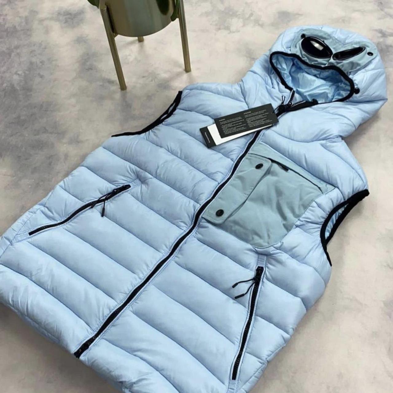 Light Blue CP Company Gilet Size-M £160 - Depop