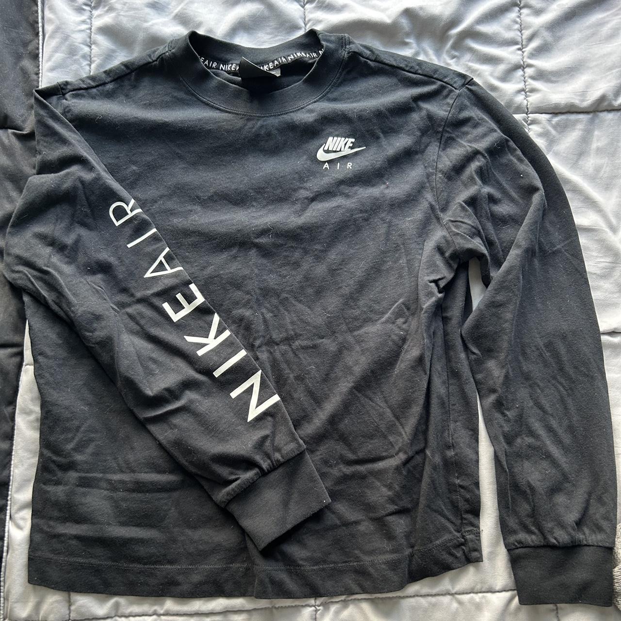 Nike Long Sleeve Shirt / Size XSmall #black #nike... - Depop