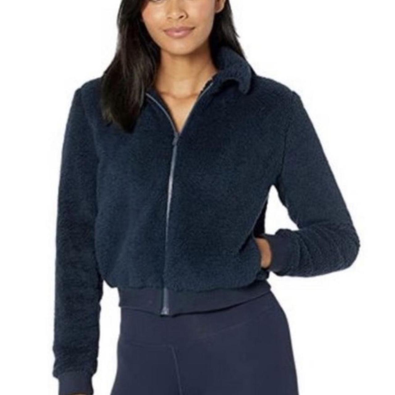Blue fluffy jacket Beyond yoga Worn a few times... - Depop