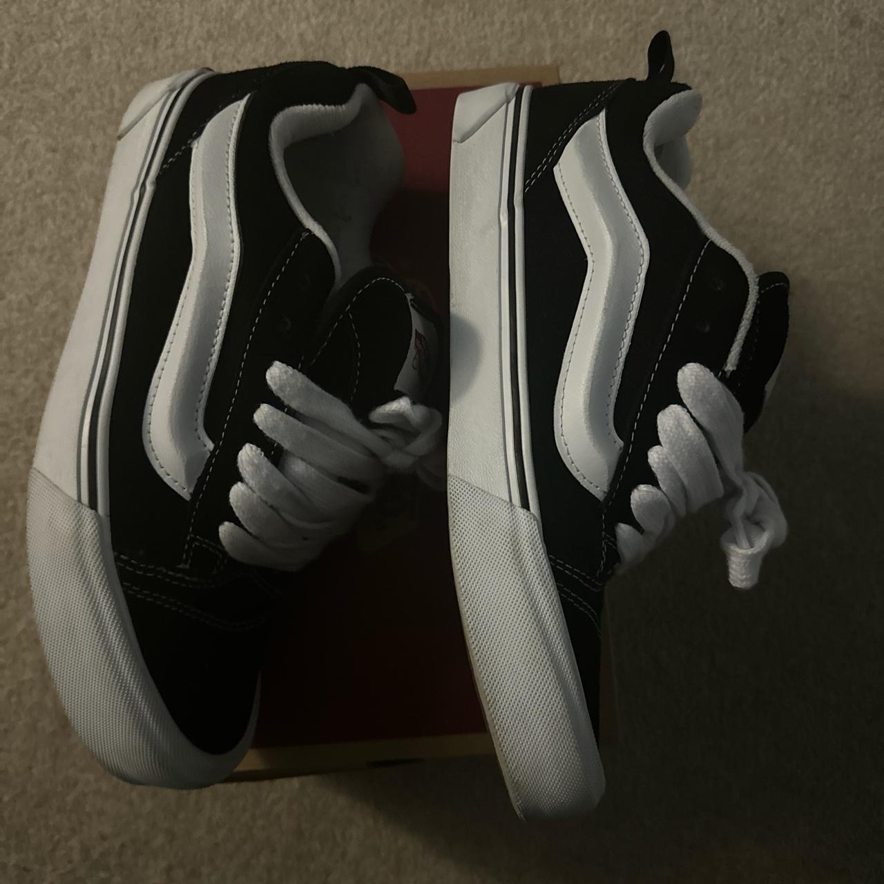 Old School Knu Chunky Vans Black original... - Depop