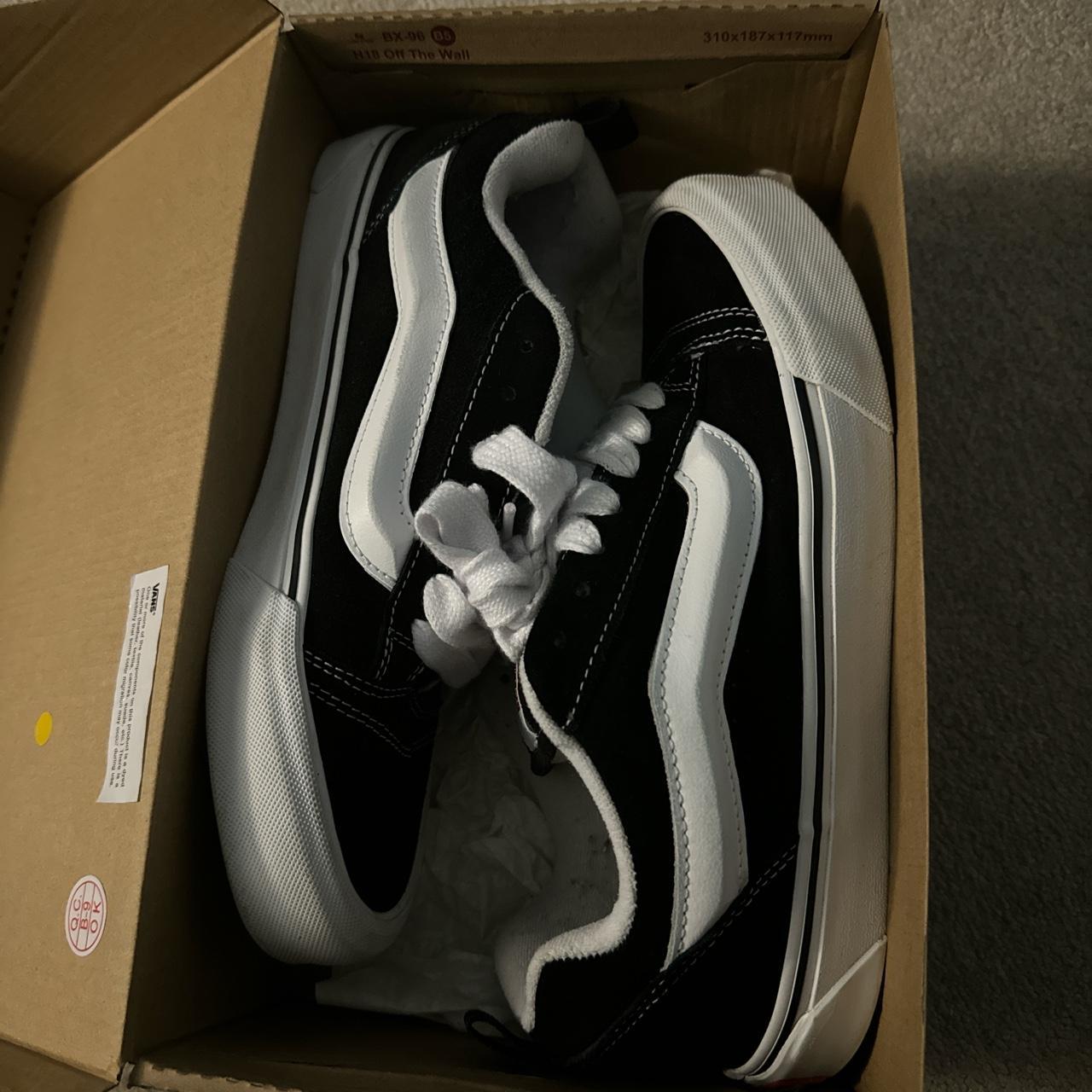 Old School Knu Chunky Vans Black original... - Depop