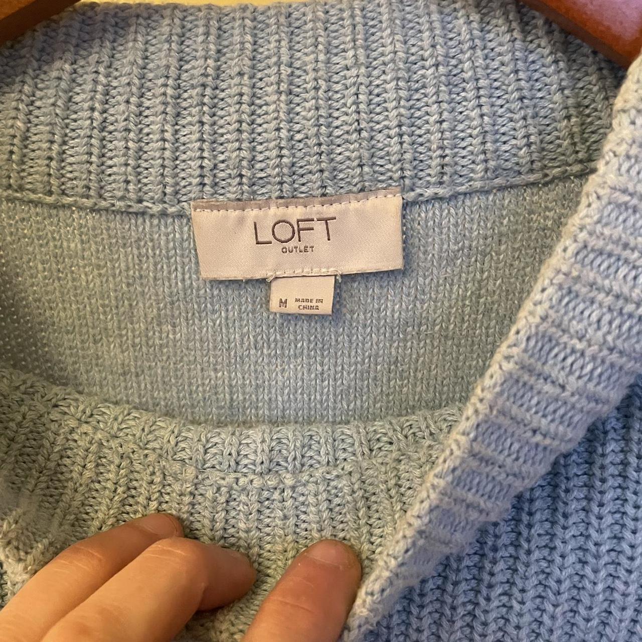 LOFT light blue sweater. #LOFT - Depop