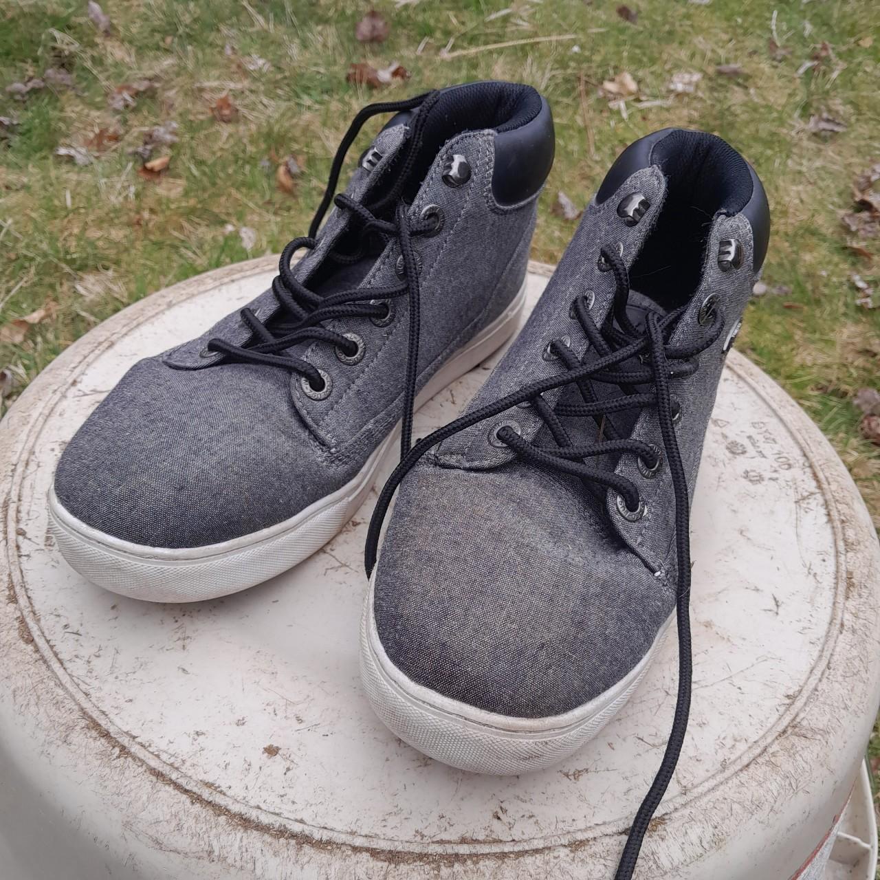 Grey Lugz sneakers. Men's sized 8. Lightly used.... - Depop