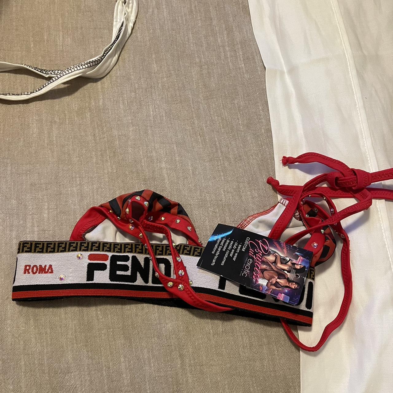Fendi Women's Red Bra | Depop