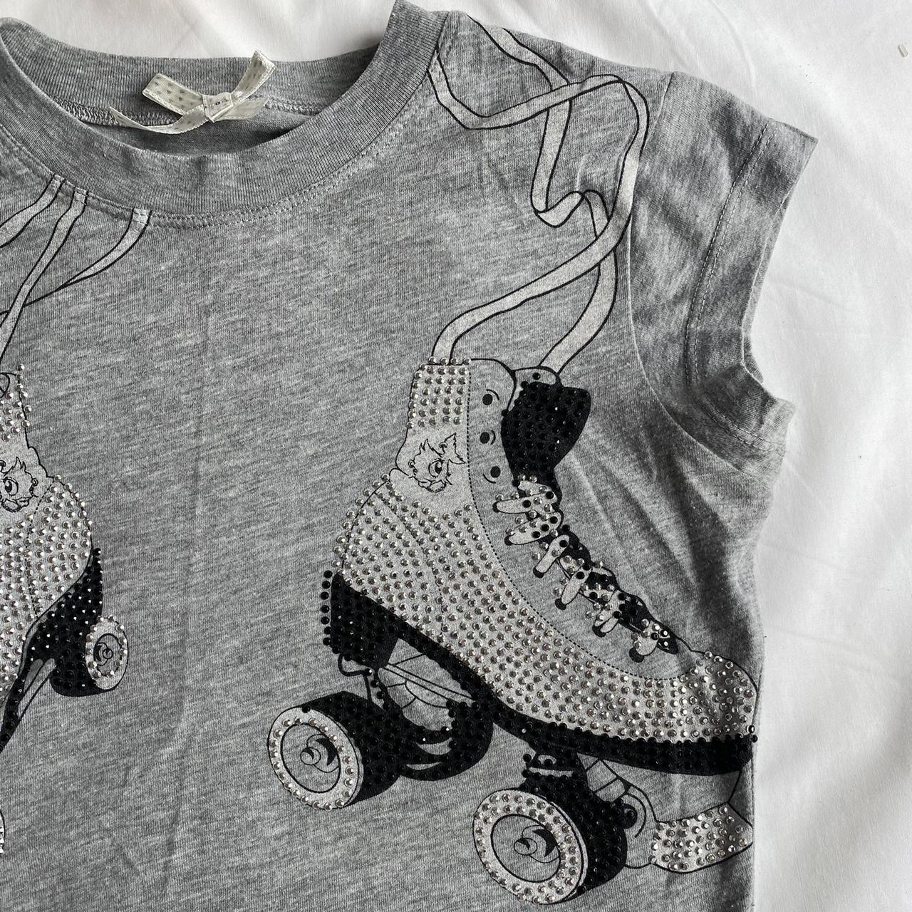 Punky Fish T-shirt Diamanté roller blade graphic... - Depop
