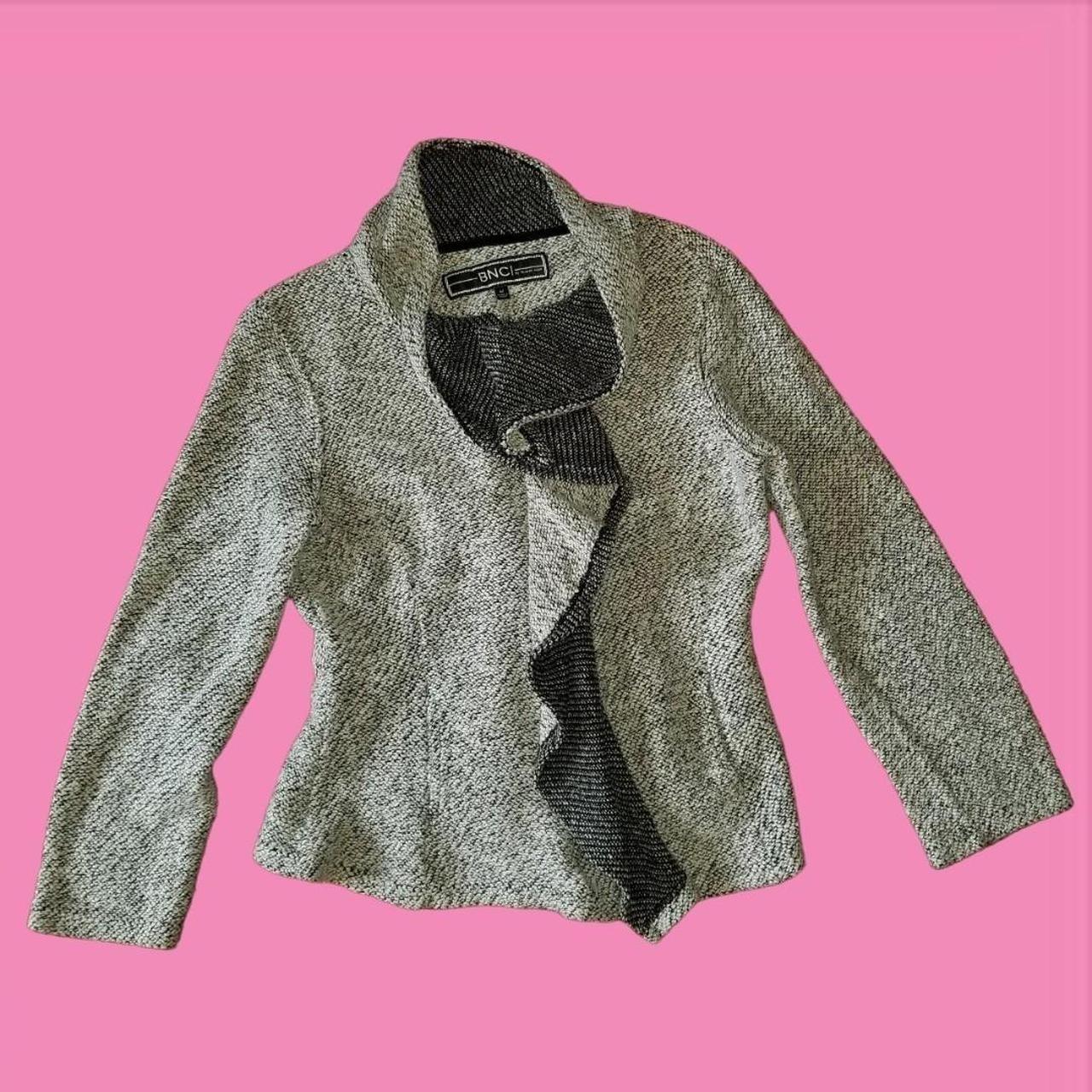 Funky zip up sweater with 2 pockets! BRAND: BNCI by... - Depop