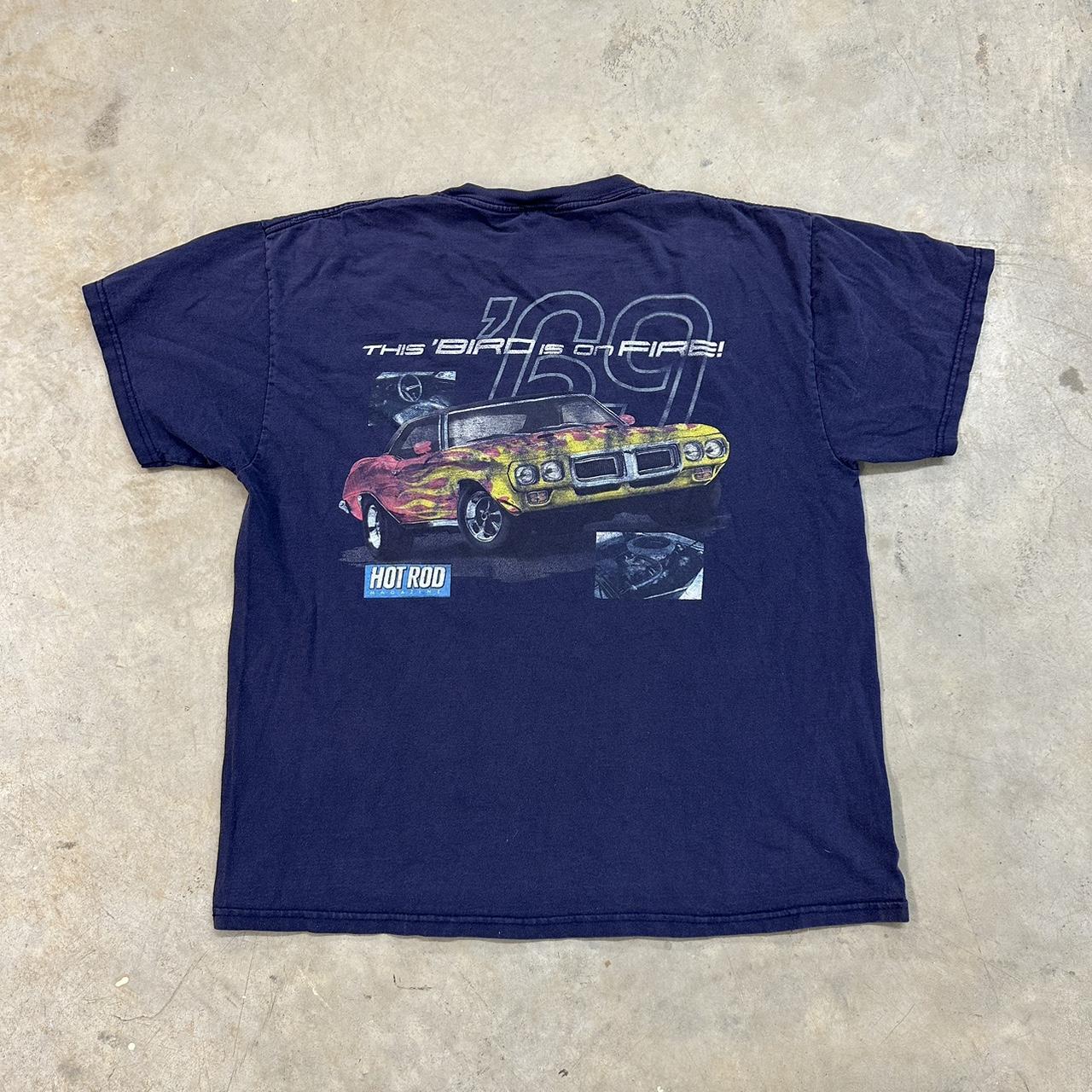 Vintage 90s Hot Rod Magazine T-Shirt large 22x27 inches - Depop