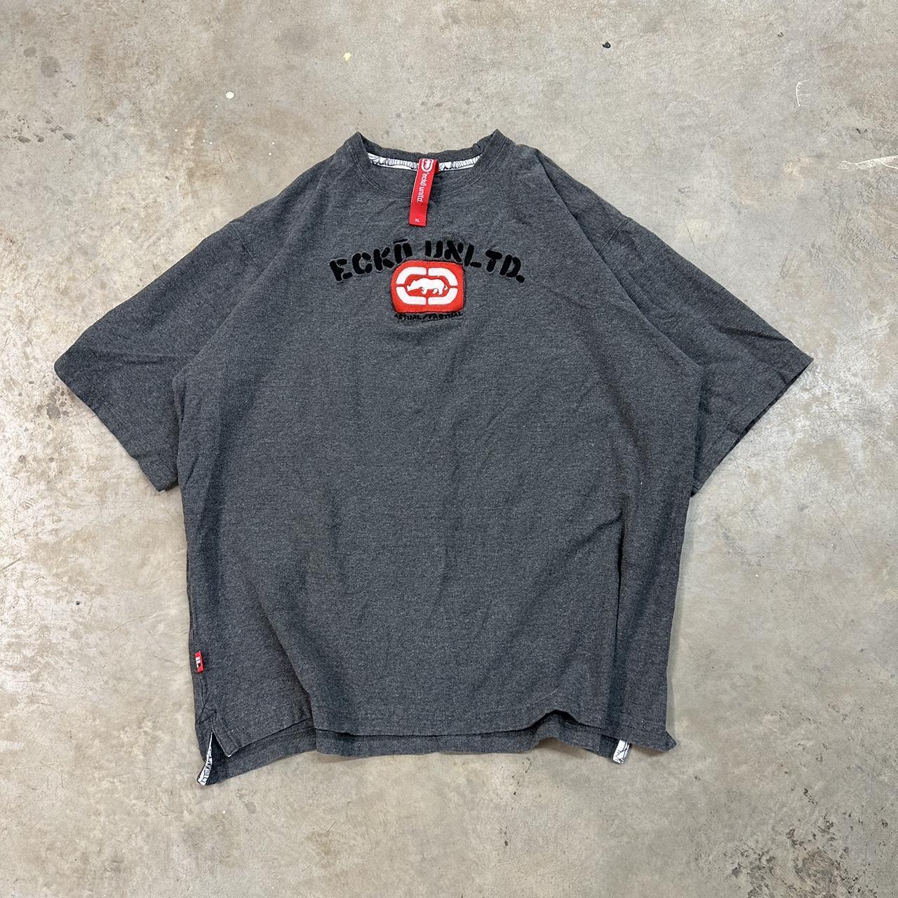 Vintage Y2K Embroidered Ecko Untld T-Shirt XL 24x26... - Depop