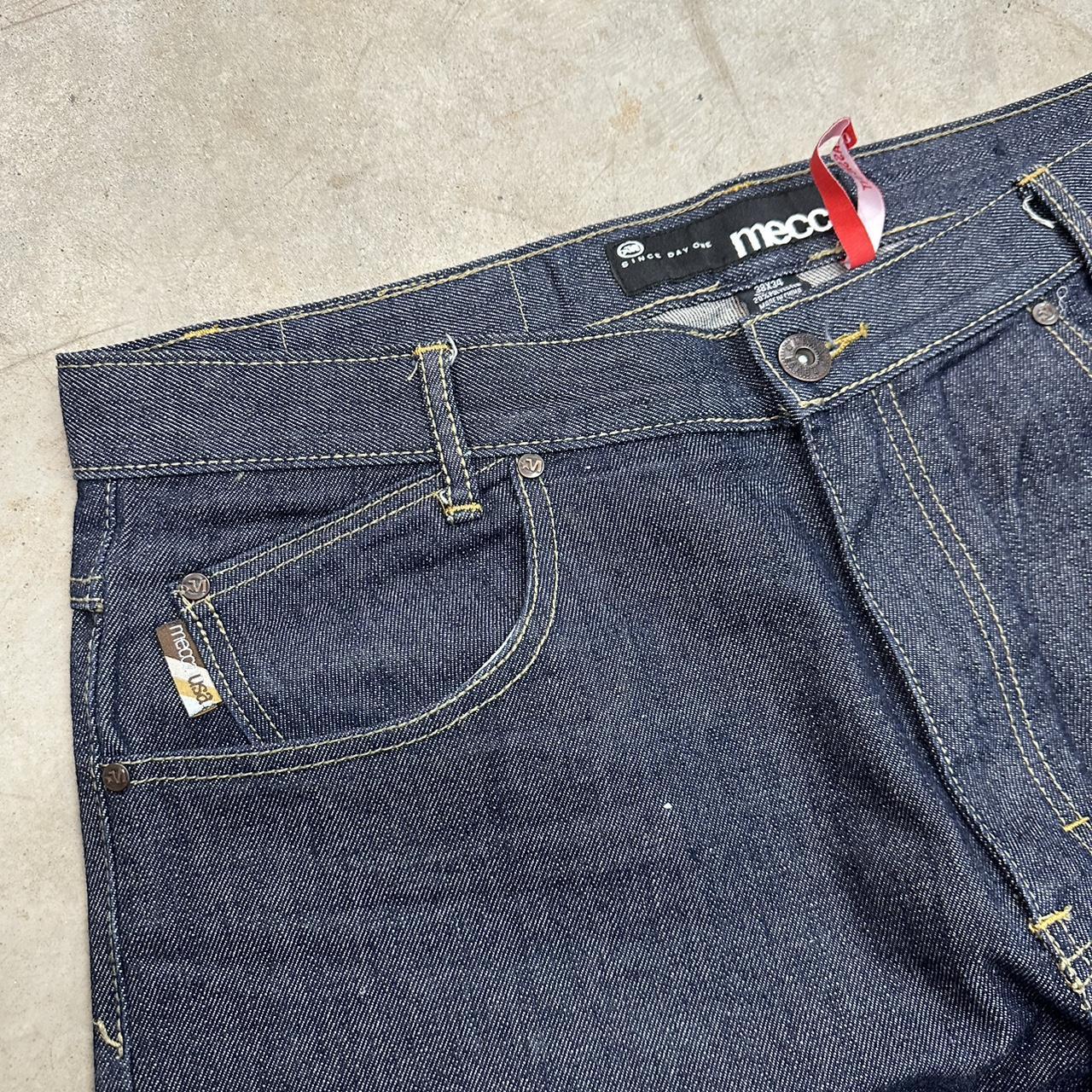 Vintage Y2K Mecca Wide Leg Skate Pants Denim Jeans... - Depop