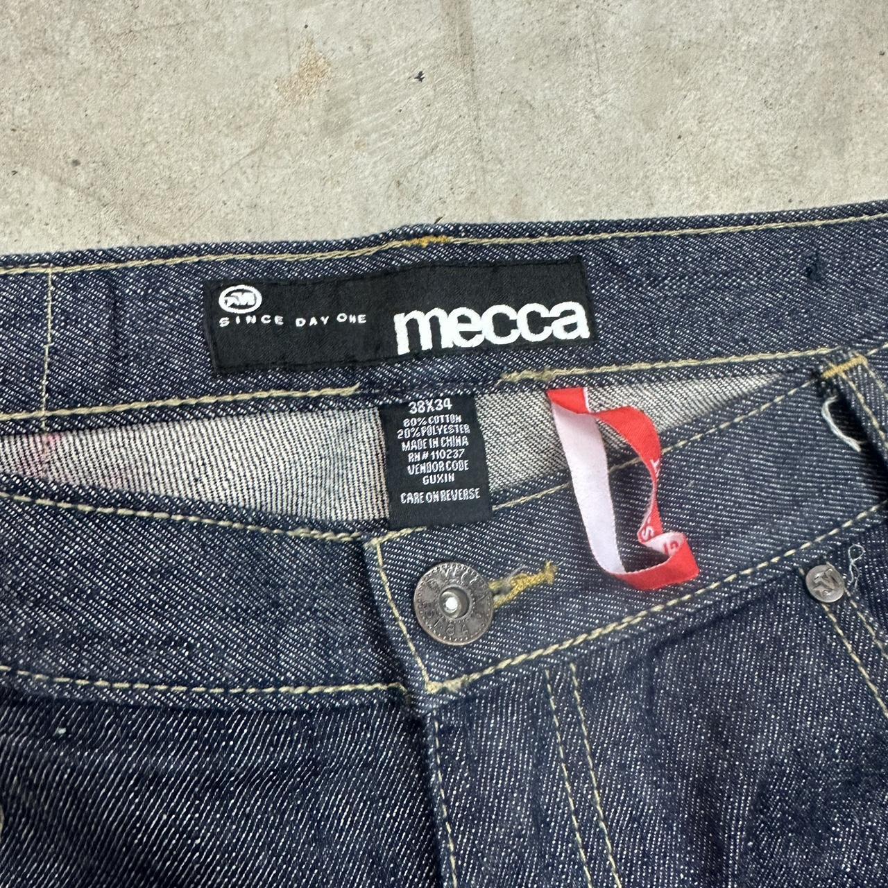 Vintage Y2K Mecca Wide Leg Skate Pants Denim Jeans... - Depop